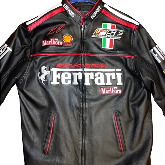 Ferrari | Jackets & Coats | Ferrari Leather Jacket | Poshmark